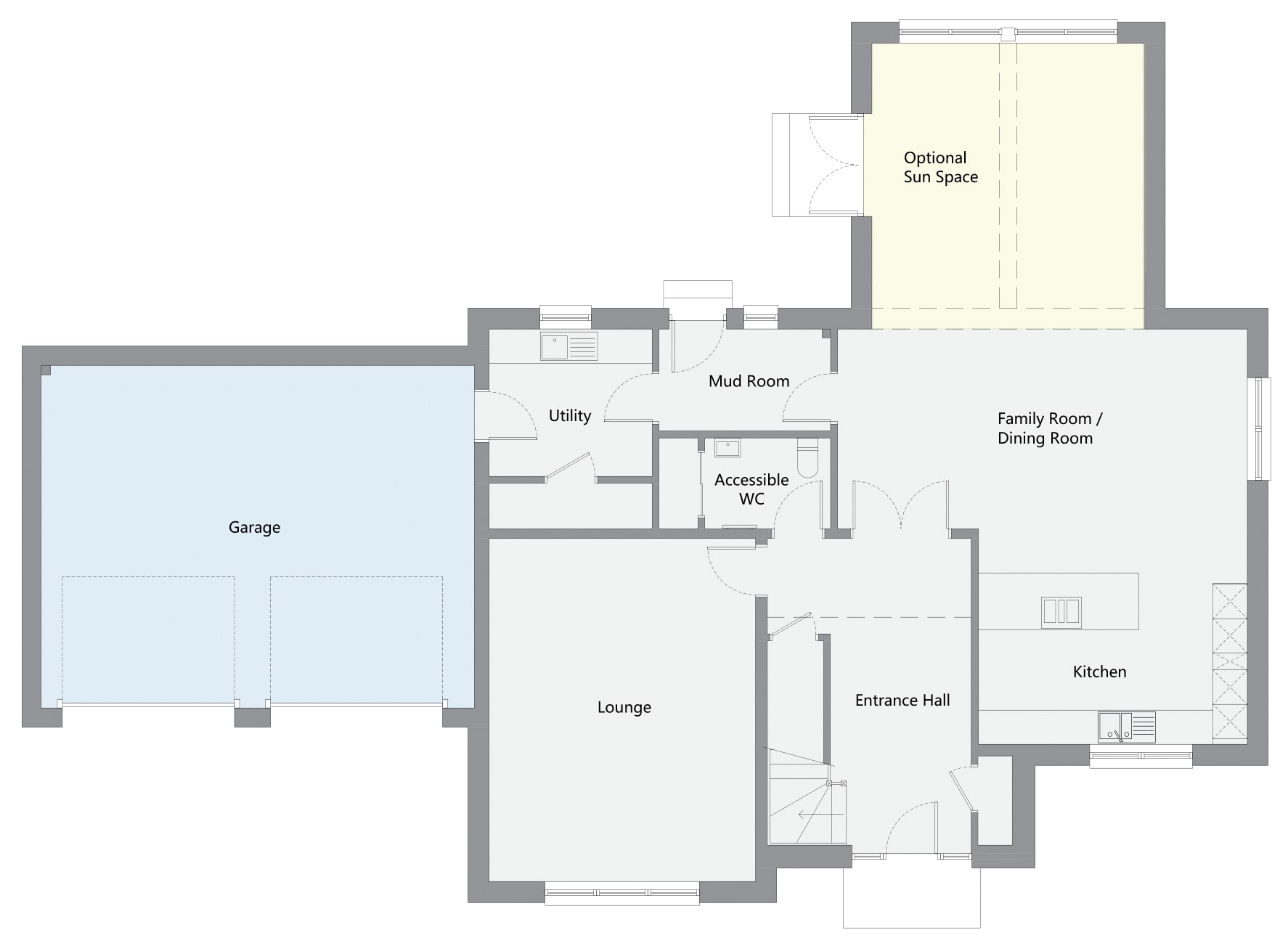 Aberlour - Ground Floor Plan - Snowdrop Developments