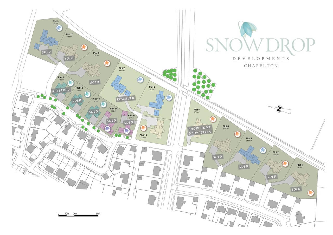 Chapelton Site Plan - Snowdrop Developments