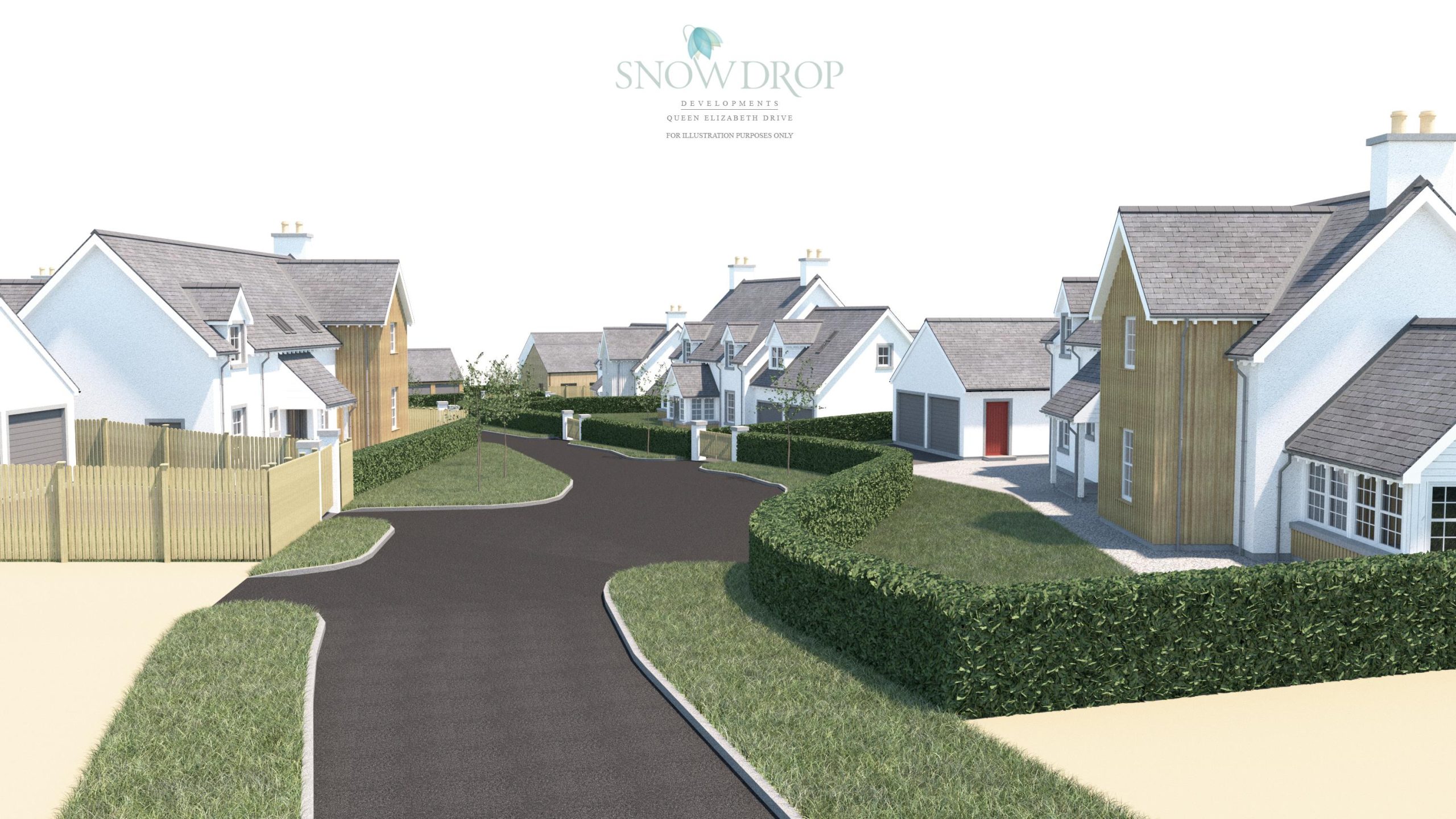 Queen Elizabeth Drive - 3D view - Snowdrop Developments